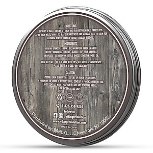 Beard Growth Kit - Oil, Balm, Serum, Derma Roller & Wooden Comb for Beard & Mustache Growth