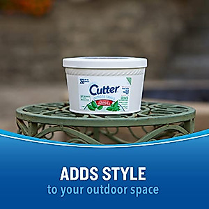 Cutter Citronella and Cornmint Outdoor Candle, 11 ounces, Made with Soy Wax for Outdoor Use