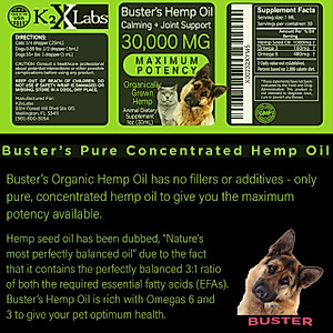 Enhance Me Organic Hemp Oil for Dogs & Cats, (3-Pack) Max Potency - Made in USA - Omega Rich 3, 6 & 9 - Supports Hip & Joint Health, Natural Relief