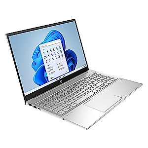 HP 2023 Pavilion 15 15.6" FHD Business Laptop, 12th Gen Intel 10 Cores i7-1255U, 32GB DDR4 RAM, 1TB PCIe SSD, WiFi 6, Bluetooth 5.2, Webcam, Natural Silver, Windows 11 Pro, iPuzzl Extension Cable