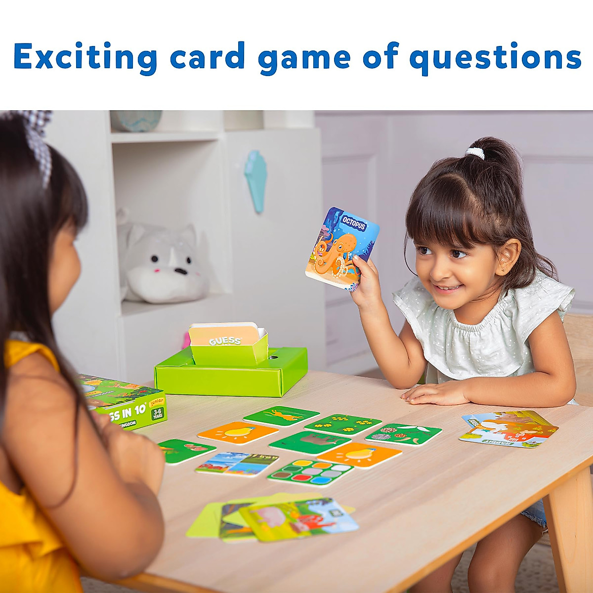 Skillmatics Guess in 10 Junior Animal Kingdom & Food We Eat Bundle, Fun Family Games, Ages 3 to 6