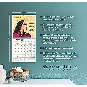 Women Who Rock Our World 2023 Wall Calendar | 12" x 24" Open | Amber Lotus Publishing