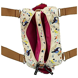 Lily Bloom Mona Four Poster Crossbody Shoulder Bag (Parrot Talk)