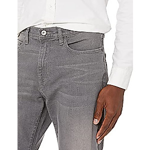 Amazon Essentials Men's Straight-Fit Jean (Previously Goodthreads), Grey, 33W x 32L