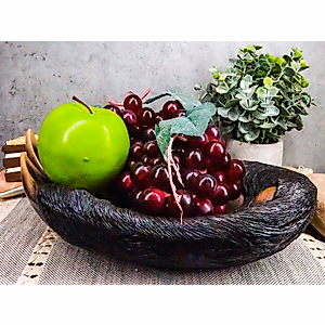Ebros Rustic Large Long Claws Bear Paw Fruit Platter Serving Bowl Plate 11.5"Wide For Fruits Treats Candies Cookies Tabletop Decor Of Grizzly Bears Black Bears Wildlife Animal Kitchen Dining Accessory