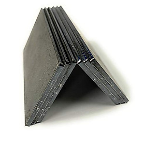 Welding Coupons - 11 Gauge Mild Steel - 2 by 4 Inch (2"X4") - Multipacks - Made in USA - Weld Practice and Training for MIG, TIG, Stick, Arc, Gas and Brazing (6 Pack)