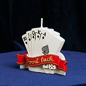 Birthday Candles Good Luck Poker Creative Cake Candles Father's Day Send Father Boyfriend Husband Gift Cake Toppers