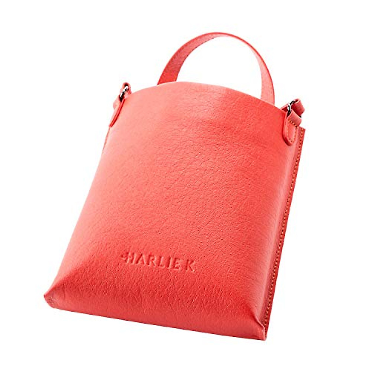 Harlie K SAMI Vegan Leather Small Crossbody Shoulder Bag Mini Purse Handbags for Women (Red)