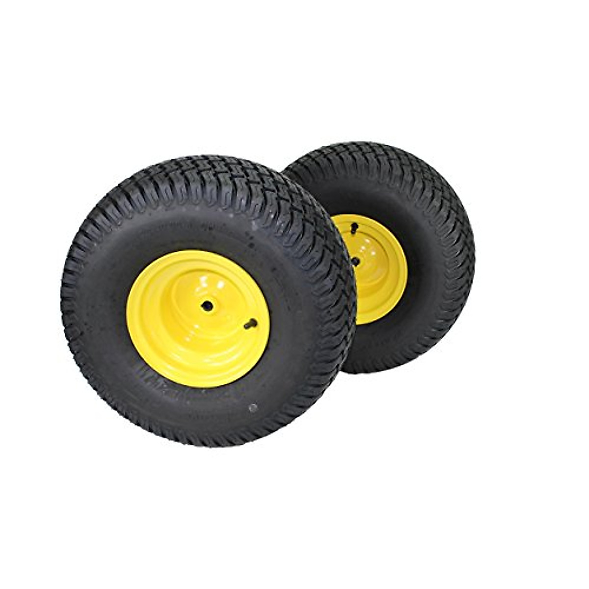 (Set of 2) 20x10.00-8 Tires & Wheels 4 Ply for Lawn & Garden Mower Turf Tires ATW-003 w/Keyed Hub