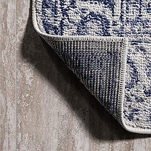 JONATHAN Y MDP403D-8 Rosalia Cottage Medallion Indoor Area-Rug Vintage Bohemian Easy-Cleaning Bedroom Kitchen Living Room Non Shedding, 8 ft x 10 ft, Ivory