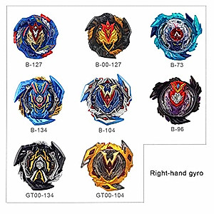 Gytobytle 8 Bey Spinning Top Valtryek Launcher Battling Set, Blade Burst Surge Metal Fusion with Box for Boys Kids