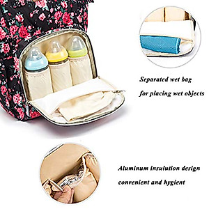 JUSTSWAG Aeiniweraabbcc TANGDIAABBCC Large Diaper Bag Backpack, Totech Multifunction Travel Backpack with Stroller Straps for Mom/Dad with USB Charging Port