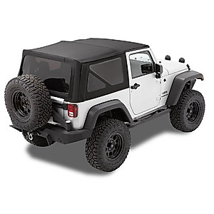 Bestop 7984617 Black Twill Replace-A-Top for OEM Hardware - 2010-2018 Wrangler 2-Door