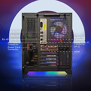 STGAubron Gaming Desktop PC,Intel Core i7-11700KF up to 5.0G,32G DDR4,2T SSD,GeForce RTX 3070 8G GDDR6,600M WiFi,BT 5.0,RGB Fan x 9,RGB Keyboard&Mouse,RGB Mouse Pad,W11H64