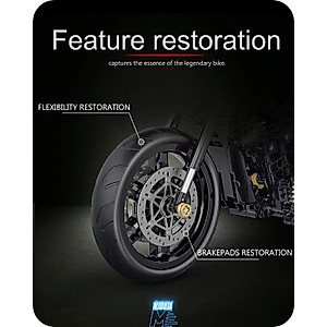 MJDDJA 1:8 Motorcycle Building Set- 586PCS, for Teenage Boys,Building Blocks for Adults, Collectible Building Toy for 14+ Year Old Boys, Adult Birthday Idea Gifts(Compatible with Legos Set)