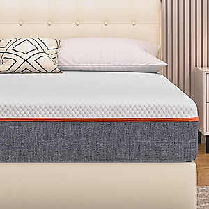 VECELO Charcoal Infused Memory Foam Califonia King Mattress 8 Inch, Medium Firm Califonia King Size Bed Mattress with Washable Cover, Pressure Relieve, Fresh Cooling Comfort