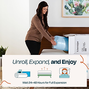 LINENSPA Memory Foam Mattress Topper - 3 Inch Gel Infused Memory Foam - Plush Feel - Cooling and Pressure Relieving - CertiPUR Certified - Dorm Room Essentials - Full XL Size