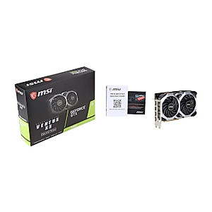 MSI Gaming GeForce GTX 1660 192-Bit HDMI/DP 6GB GDRR5 HDCP Support DirectX 12 Dual Fan VR Ready OC Graphics Card (GTX 1660 VENTUS XS 6G OC)