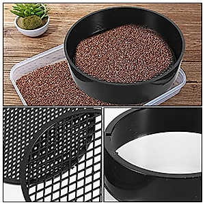 Hemoton 8pcs Sifting Pan Outdoor Gold Panning Soil Sifter Sieve Fine Mesh Screen Classifier for Garden Outdoor