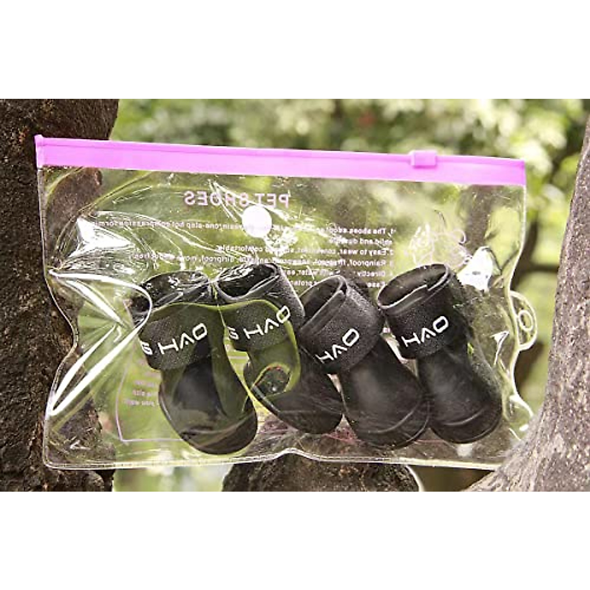 7 Colors Available, Dog Rain Boots for Small Medium Large Dogs, Size S to 2XL, Waterproof Dog Shoes Black Small