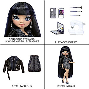 Rainbow High Kim- Denim Blue Fashion Doll. Fashionable Outfit & 10+ Colorful Play Accessories. Great Gift for Kids 4-12 Years Old and Collectors.