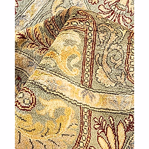 Solo Rugs Mogul One-of-a-Kind Traditional Hand Made Hand Knotted Gray Area Rug 8 x 10