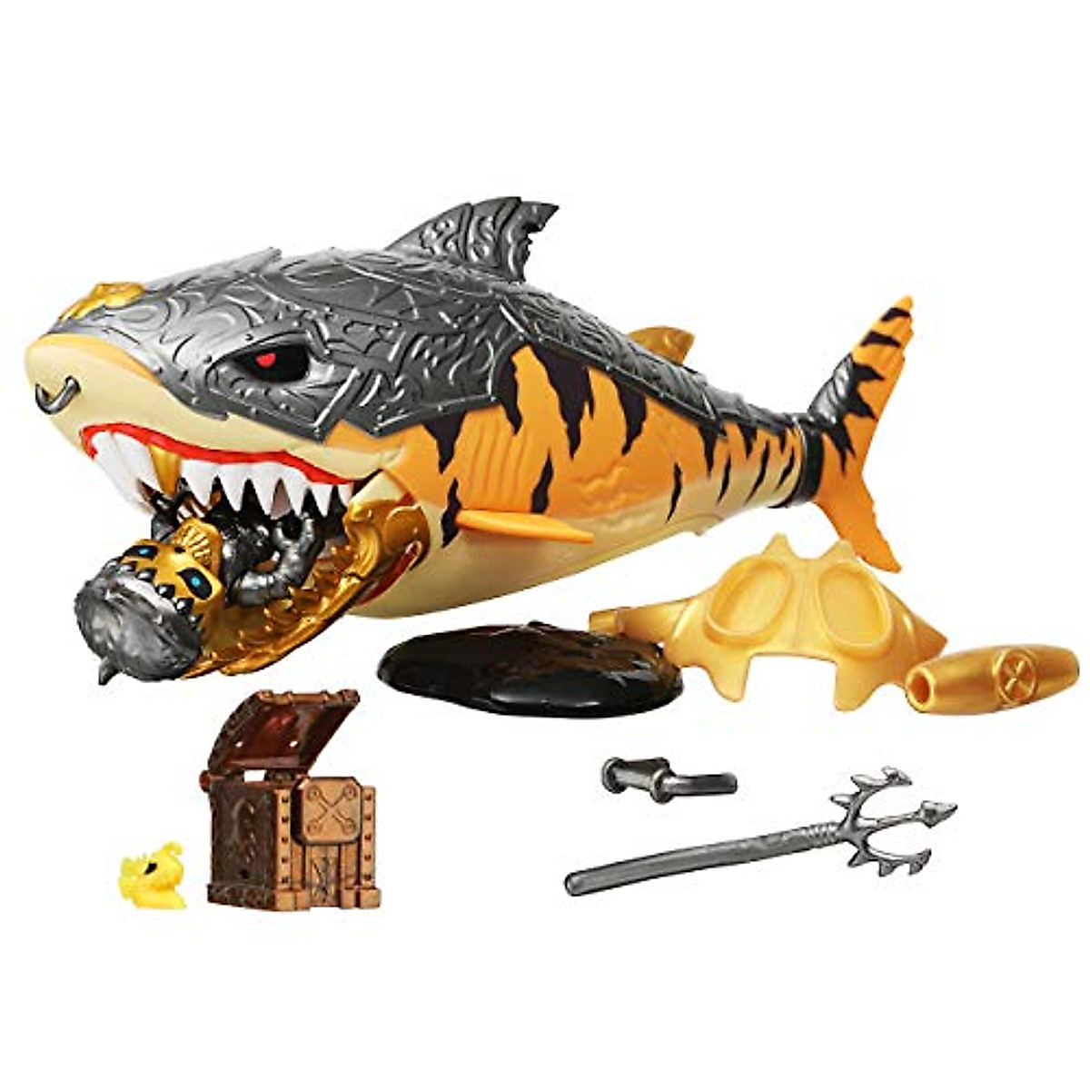 Treasure X Sunken Gold Shark's Treasure - Glow in The Dark Version - UNbox by Cracking The Bottle. Save The Treasure Hunter and Then dissect The Shark to find Your Treasure.