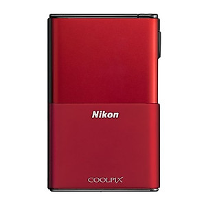 Nikon Coolpix S80 14.1 MP Digital Camera with 3.5-Inch OLED Touchscreen and 5x Wide-Angle Zoom Nikkor ED Lens (Red)