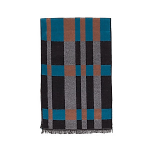 Scarf for Men Reversible Elegant Classic Cashmere Feel Scarves for Fall Winter (TA04-1)