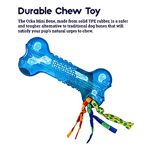 Petstages Orka Mini Bone Royal Blue Dog Chew Toy