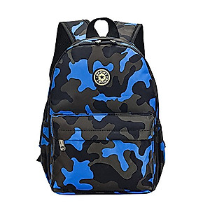 VIDOSCLA Camouflage Kids School Backpack Primary Schoolbag Bookbag for Girls Boys