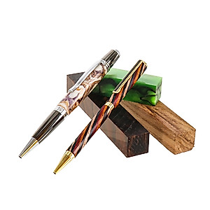 Milescraft 4701 Pen Press – Join Turned Pens & Projects – Advanced, Spring-Loaded Design Holds Workpiece in Place & Adjusts Size Quickly Using Six Quick-Flip Stop Settings. Includes Two Receiving Tips