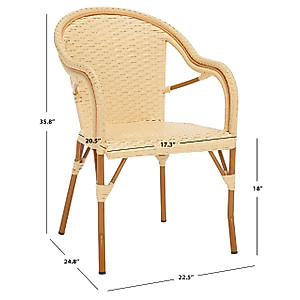 Safavieh California PAT7531A-SET2 Armchair, Natural
