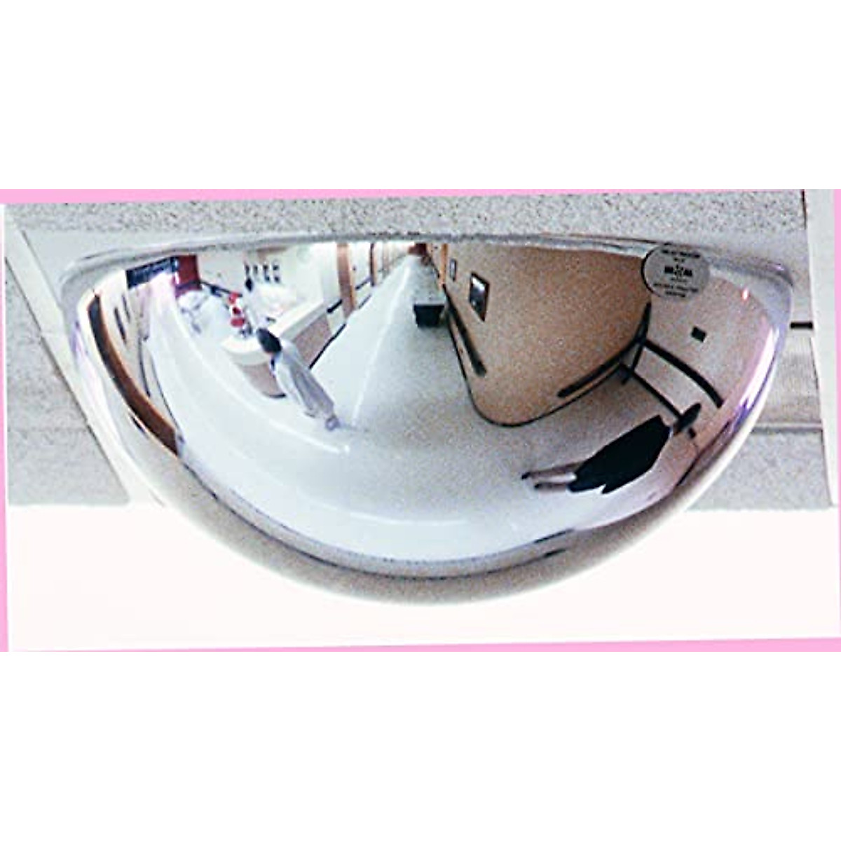 See All PVT-BAR2X2 Panaramic Full Dome T-Bar Plexiglas Security Mirror, 360 Degree Viewing Angle, 2' x 2' Drop in, 24" Diameter - Set of 2