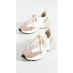 Tory Burch Women's Good Luck Trainers, White/New Ivory/Cerbiatto, 8.5 Medium US