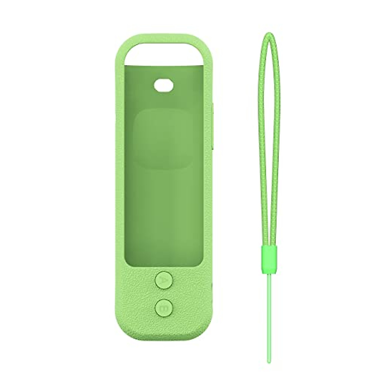 Silicone Remote Case for Roku Ultra 2017/2018(4661) Remote Control Protective Cover for Roku Ultra 4661R with Power Button Remote Anti-Slip Anti-Lost with Hand Strap (Glow in Dark Green)