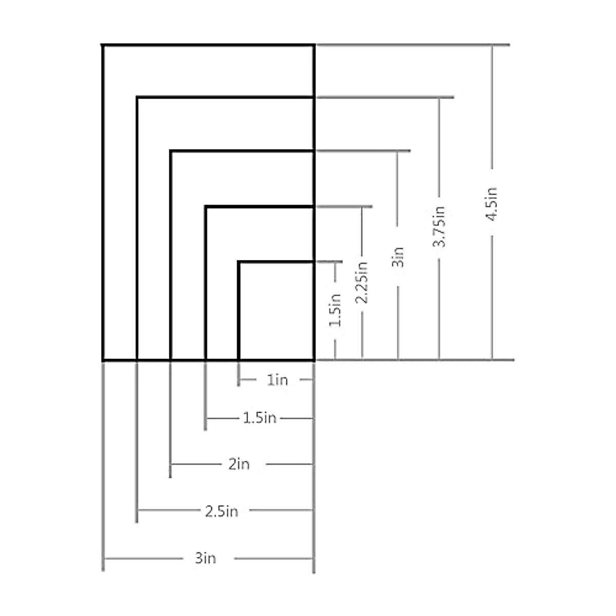 10PCS Rectangle Cookie Cutter Square Cookie Mold Stainless Steel Rectangle Biscuit Molds Square Pastry Molds Fondant Cake Cookie Cutter Set 1 Inch Depth