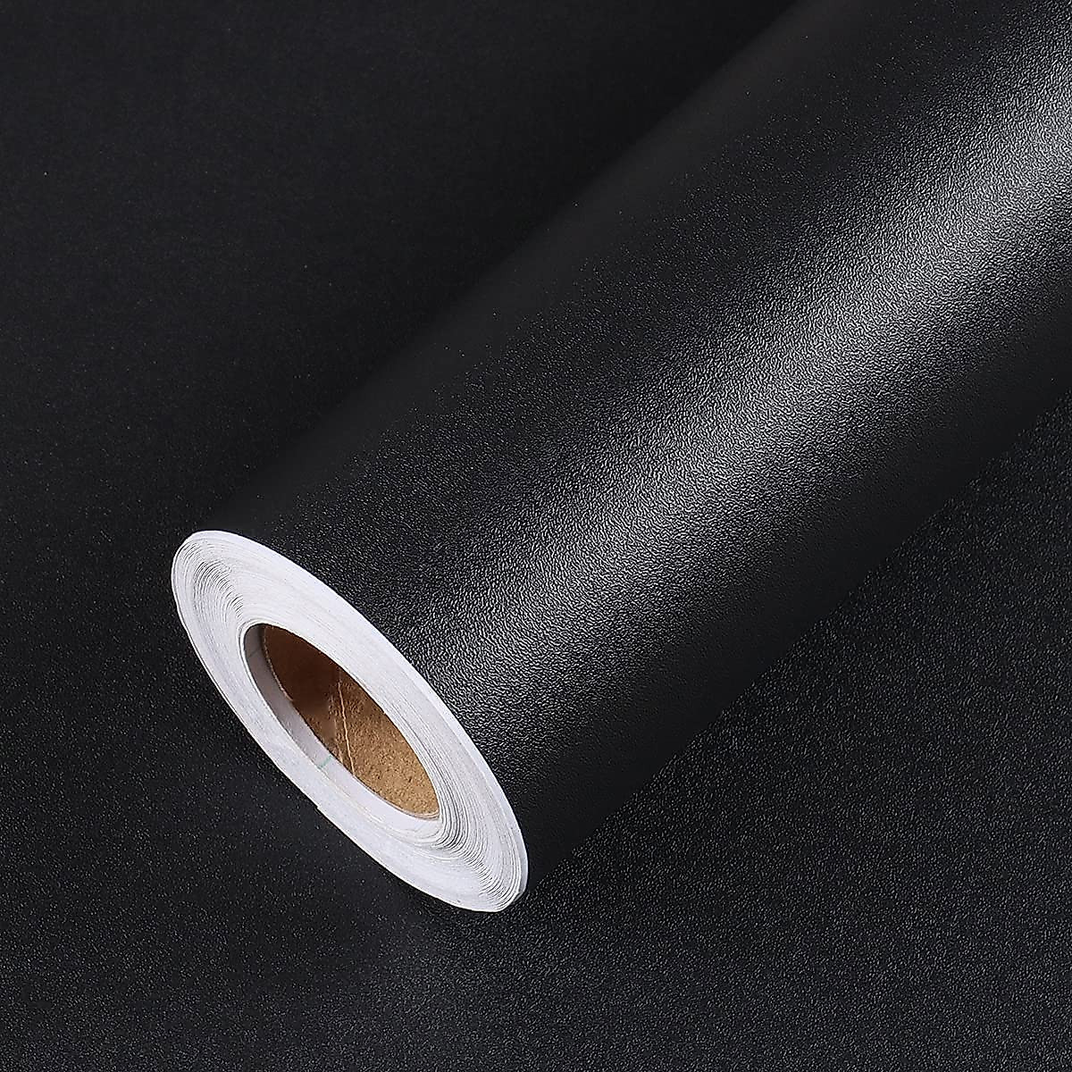 AbaBoorty Chalkboard Wallpaper for Walls Matte Black contact paper Self Adhesive Removable Solid Black Peel and Stick Wallpaper Waterproof Roll for Blackboard Wall Decal Reform 15.7"X78.7"