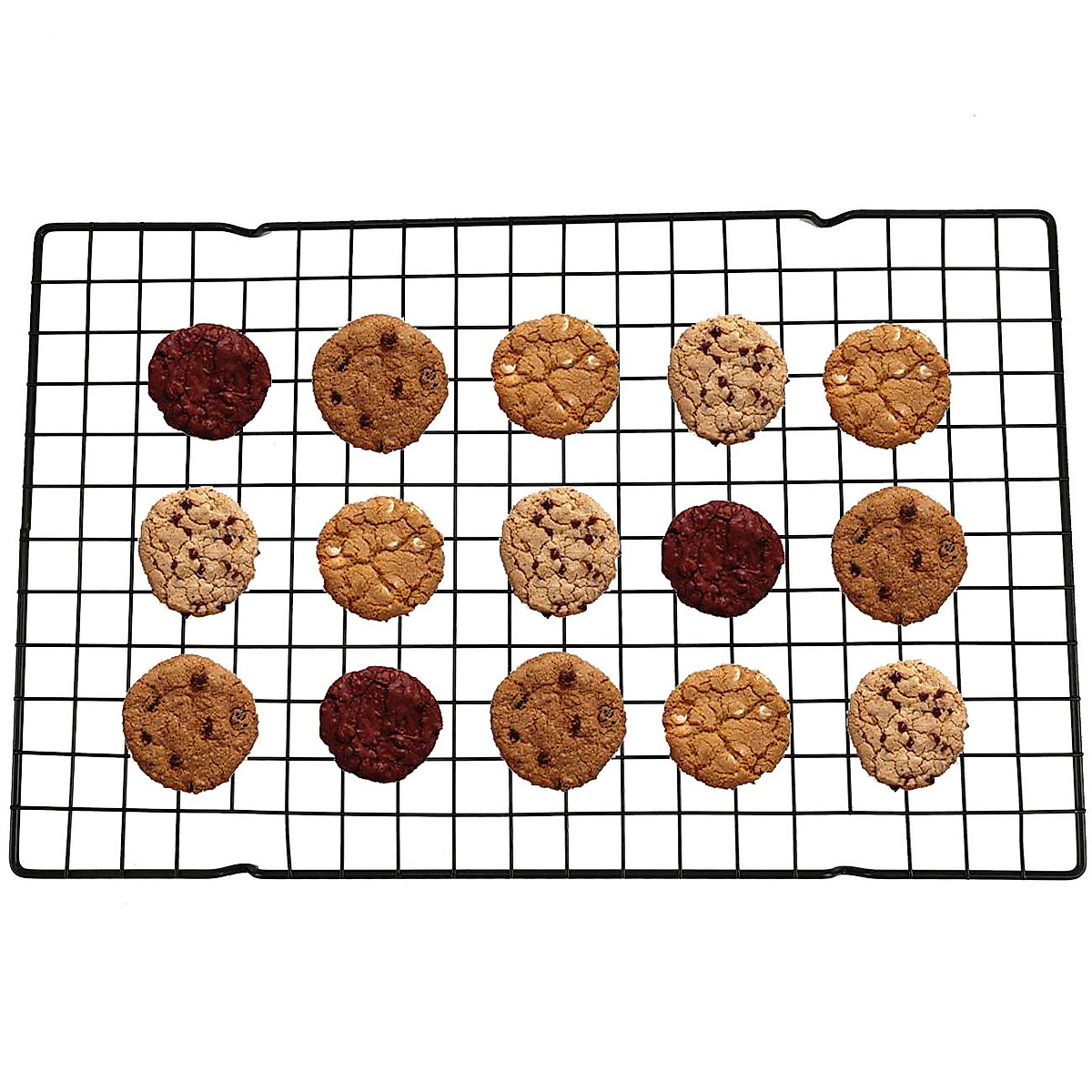 foxwelkin Baking Rack Cooling Rack,Cool Cookies Cakes Breads - Size 16inch x 10inch -Heavy Duty Commercial Quality Wire Rack (4 pack)