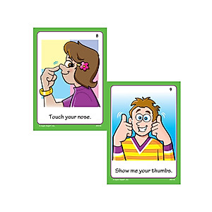 Super Duper Publications | Following Directions Fun Deck Flash Cards | Educational Learning Resource for Children
