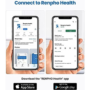 Smart Tape Measure Body with App - RENPHO Bluetooth Measuring Tapes for Body Measuring, Weight Loss, Muscle Gain, Fitness Bodybuilding, Retractable, Measures Body Part Circumferences, Inches & cm
