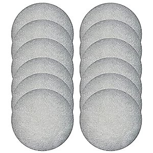 Think Crucial Replacement Aquarium Water Polishing Filter Pads - Compatible with Fluval FX4, FX5 & FX6 (12 Pack)