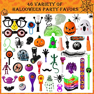 Thuodo 288 PCS Halloween Party Favors Toys Assortment for Kids, Kids Prizes in Bulk Trick-or-Treat Goodie Bag Fillers Pinata Filler School Classroom Rewards Halloween Toys