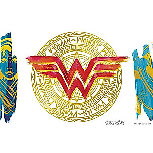 Tervis DC Comics - Wonder Woman - Icon Triple Walled Insulated Tumbler Cup Keeps Drinks Cold & Hot, 20oz, Stainless Steel