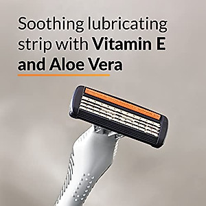 BIC Flex 4 Titanium Sensitive Disposable Razors For Men, For a Smooth, Ultra-Close and Comfortable Shave, 10 Piece DIsposable Razor Set with 4 Blades