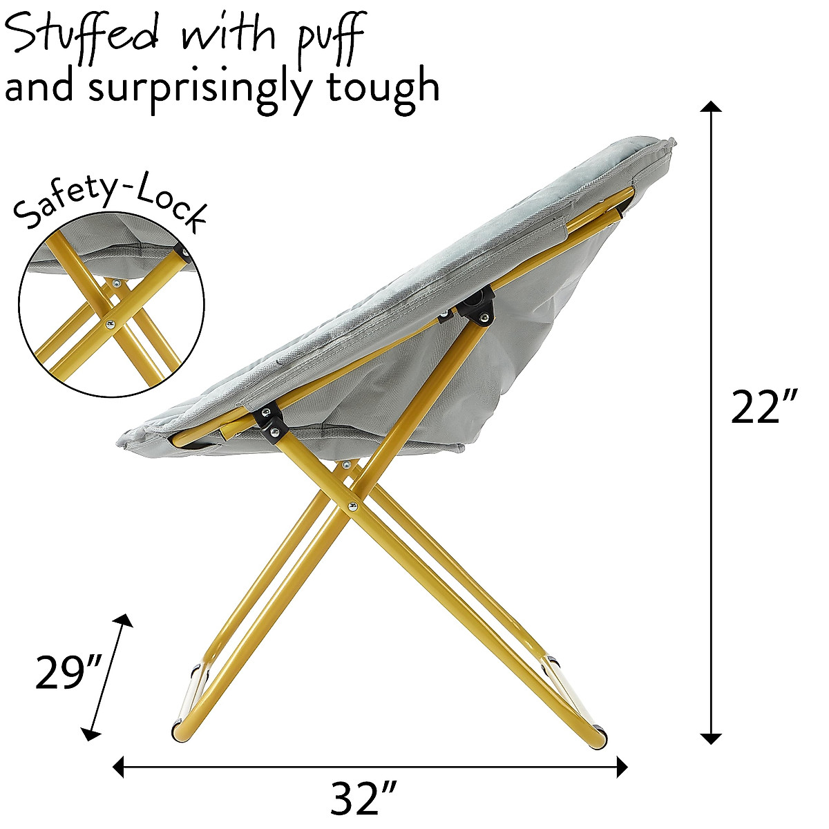 Urban Lifestyle Velvet Channel Stitch Saucer Chair, Grey