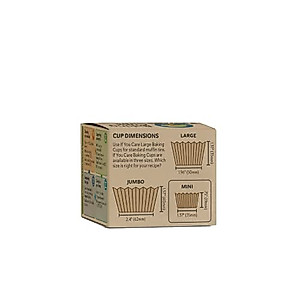If You Care Unbleached Cupcake Liner Baking Cups - 24 Pack of 90-Count Boxes – Mini Size - Made of Silicone Coated, Greaseproof Parchment Paper, Compostable Muffin Holders
