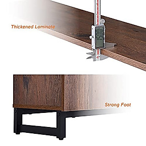 WAMPAT 2 PCS of 73" Tall Bookshelf with Storage Cabinet，5 Tier Industrial Standing Display Bookcase for Home & Office