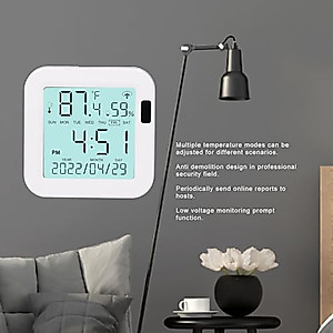 Thermometer Hygrometer, 0 to 60℃ 0% to 99% RH Temperature Humidity Meter 5V 1A for Living Room Kitchen Bedroom