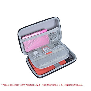 Wolfteeth 6.7" Smell Proof Travel Case, External Hard Drive Carrier, Portable Memory Card Storage Holder, Black (Empty)